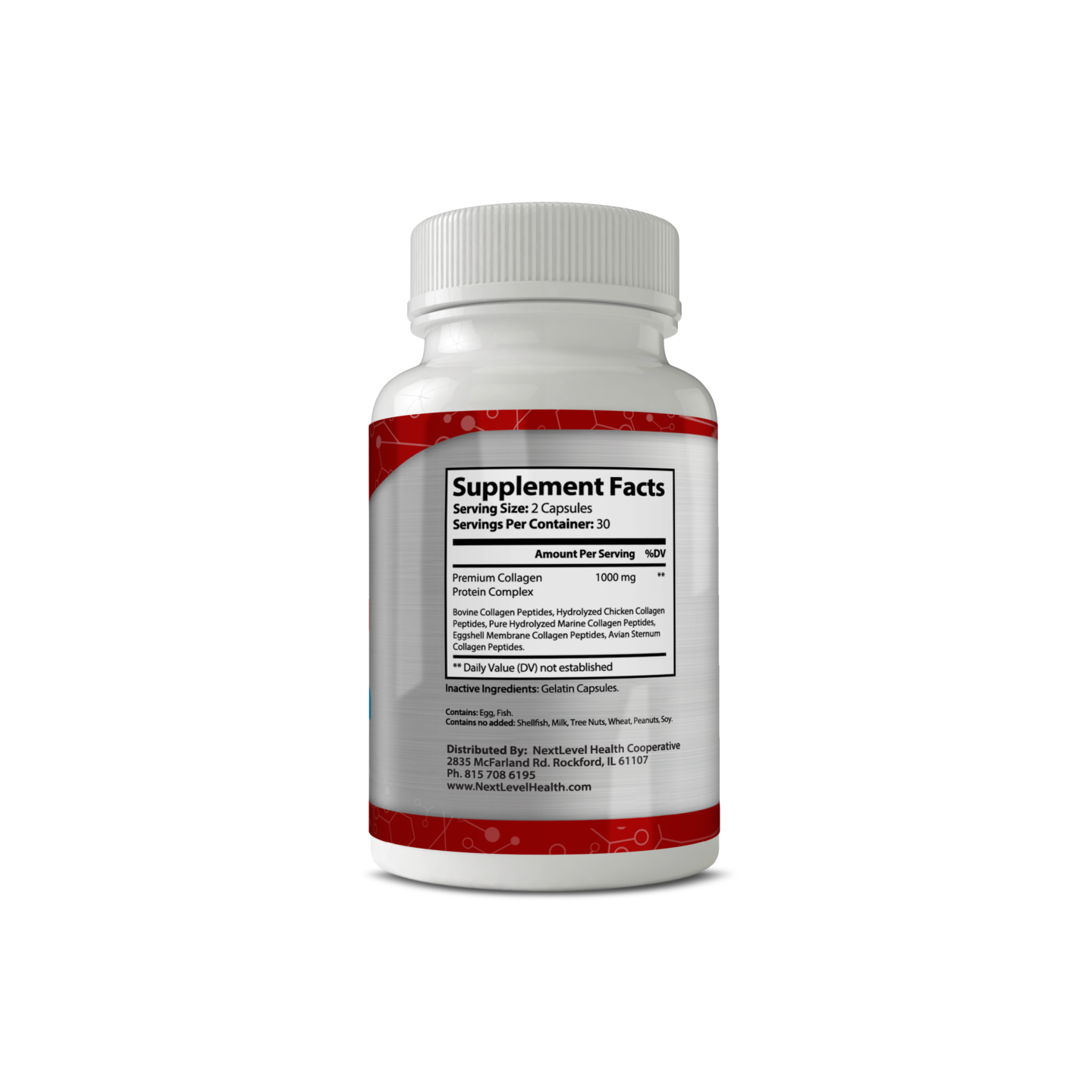 Multi Collagen Complex Capsules: Features Collagen type I, II, III, V ...